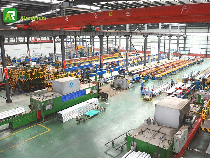 Custom aluminum extrusions production process